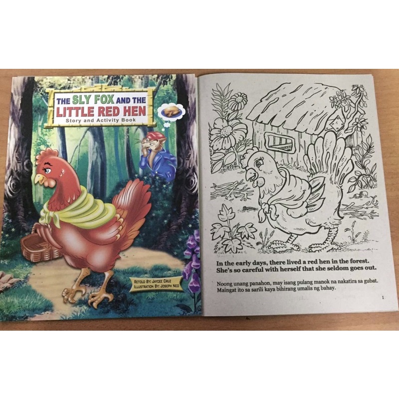 (PART 1) Coloring book Ordinary Newsprint Story Book Tagalog/English ...