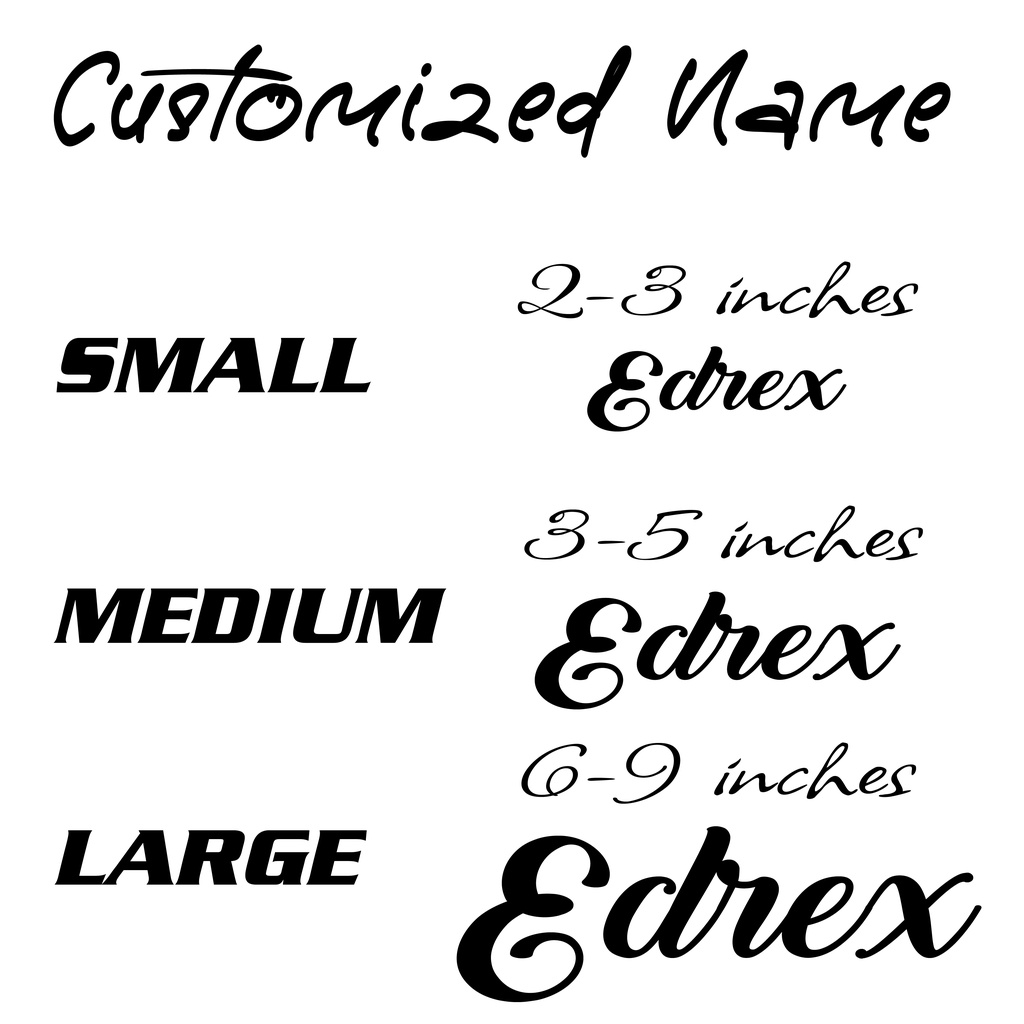 Customized Name Vinyl | Shopee Philippines
