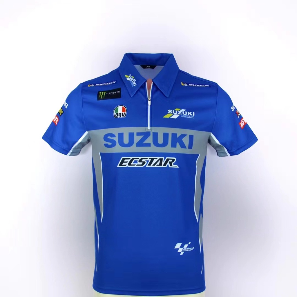 New Style Racing Suit polo Shirt MOTOGP Workwear, Dakal Suzuki T-Shirt ...
