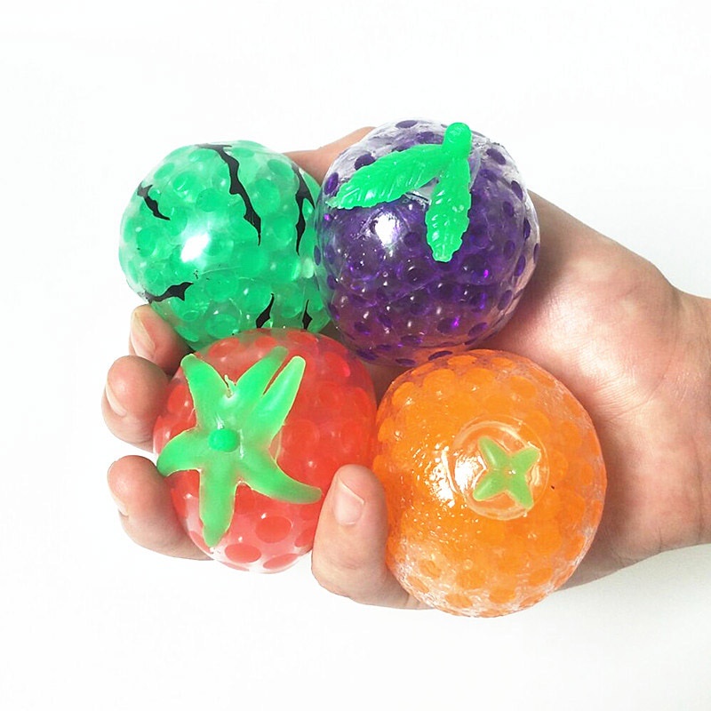 Pop It Fruit Fidget Toys Colorful Beads Squishy Funny Reliever Stress ...