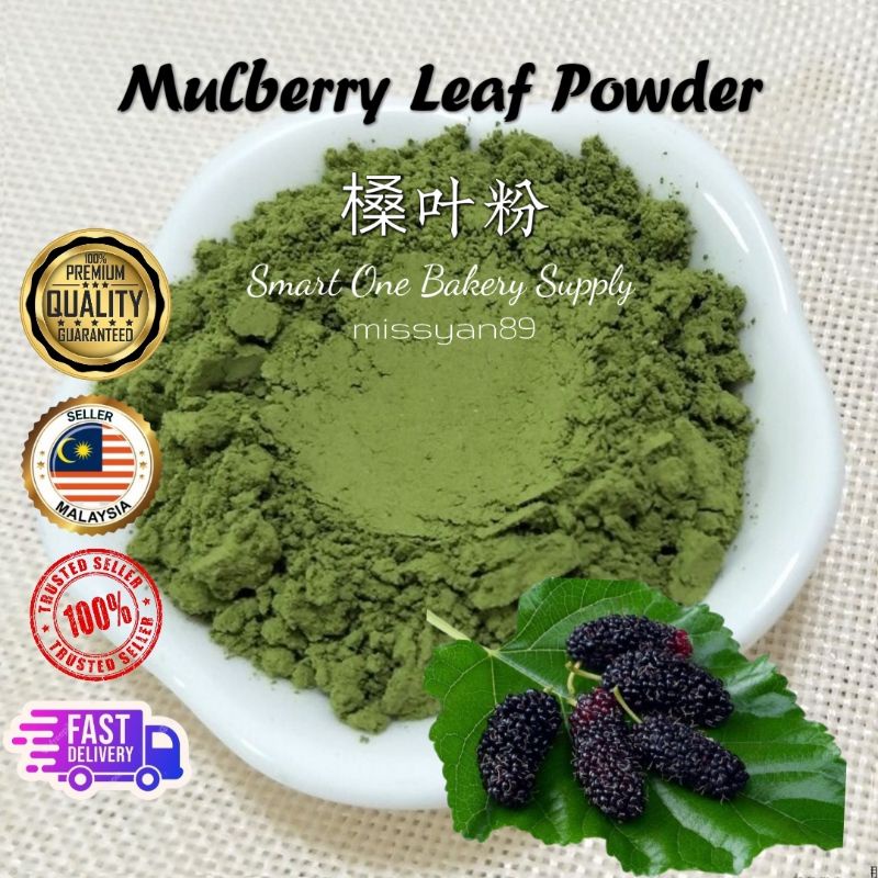 Mulberry Leaf Powder 槡叶粉 Serbuk Daun Mulberi Detox Tea Mulberry Powder ...