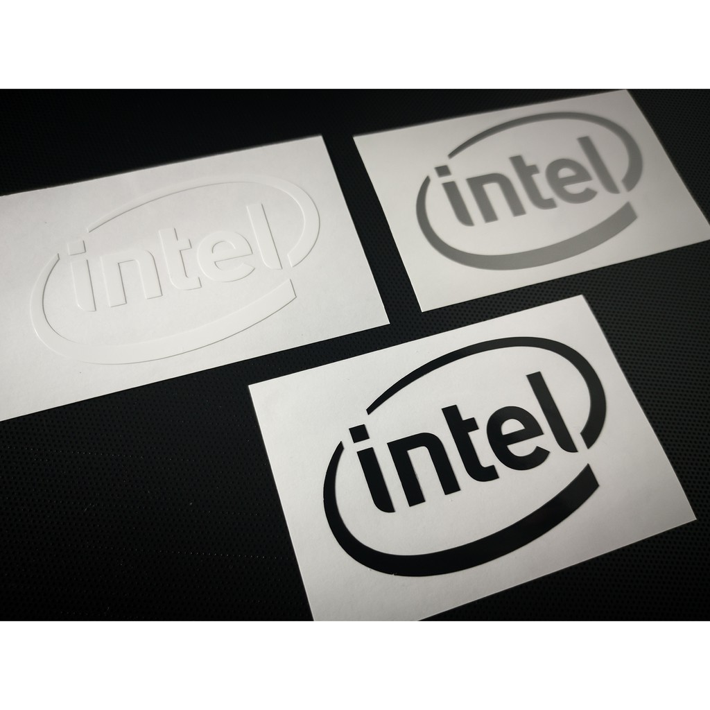 Intel logo decal / cutout vinyl sticker | Shopee Philippines