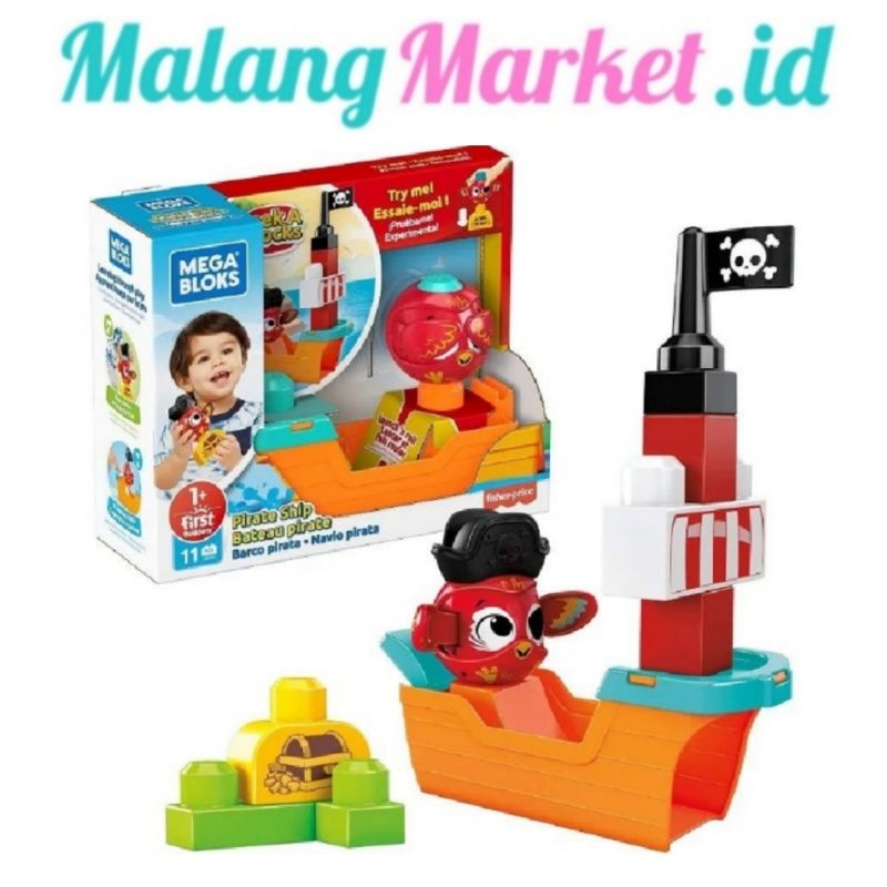Mega Bloks Peek A blocks Pirate Ship Mega blocks Pirate Ship Toys Baby ...