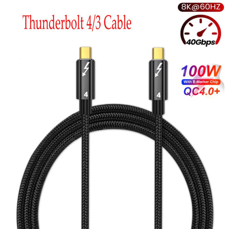 Real Thunderbolt 4 Cable 40gbps For Thunerbolt 4 Dock Station ...