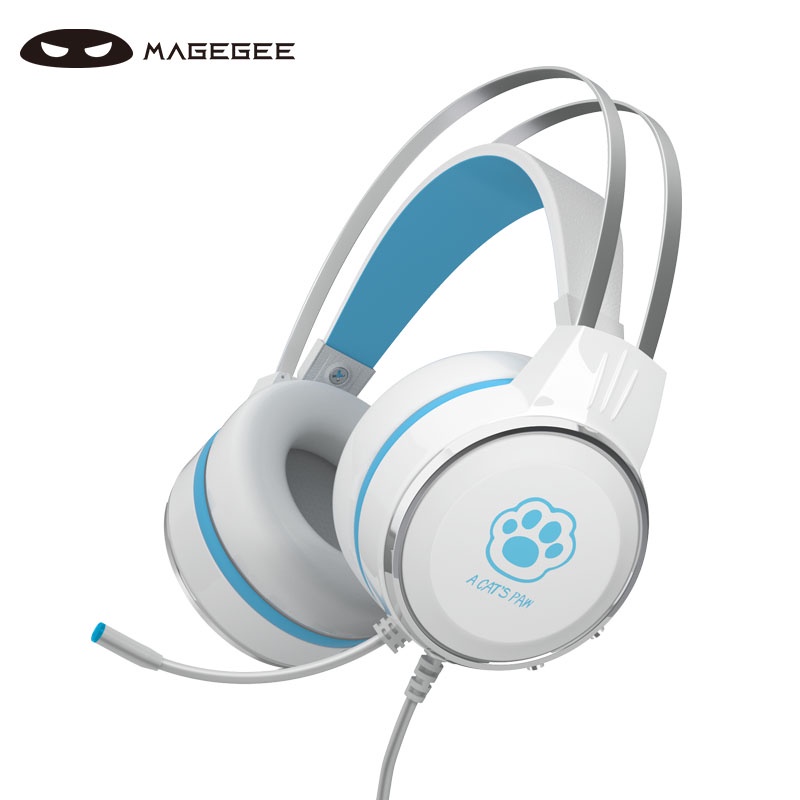 MageGee E7 Gaming Headset for PC Over-Ear Wired Gaming Headset with ...