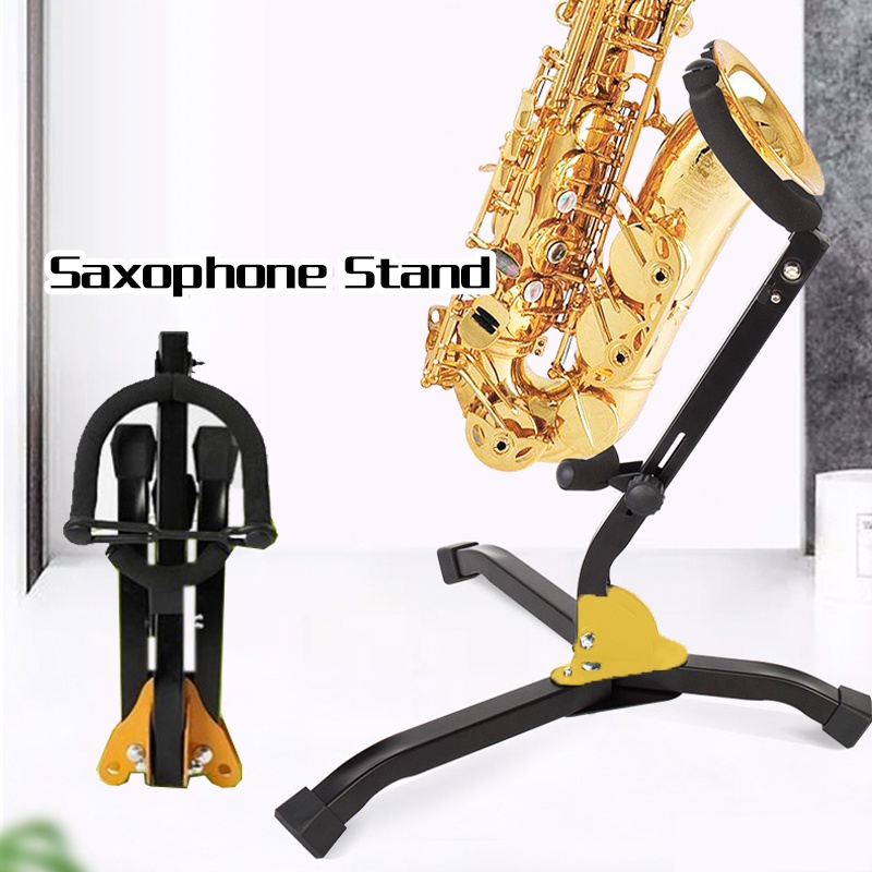 Foldable Soprano Saxophone Stand Adjustable Metal Saxophone Holder Rack ...