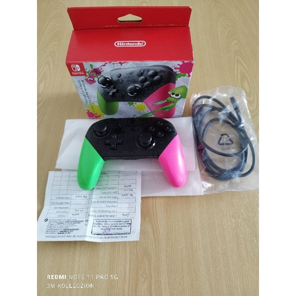 Nintendo Switch Pro Controller Splatoon Edition (Pre-owned) | Shopee ...