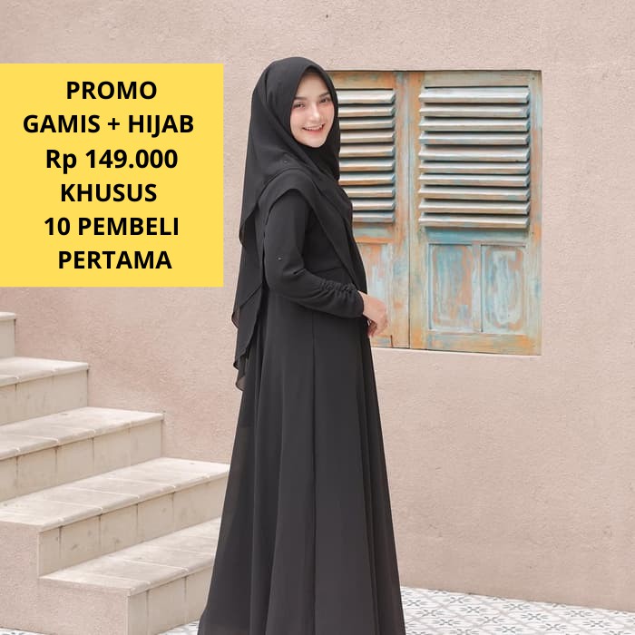 Robe + Hijab Set Shari Ceruty Babydoll Madina 2021 / Fashionable Mother ...