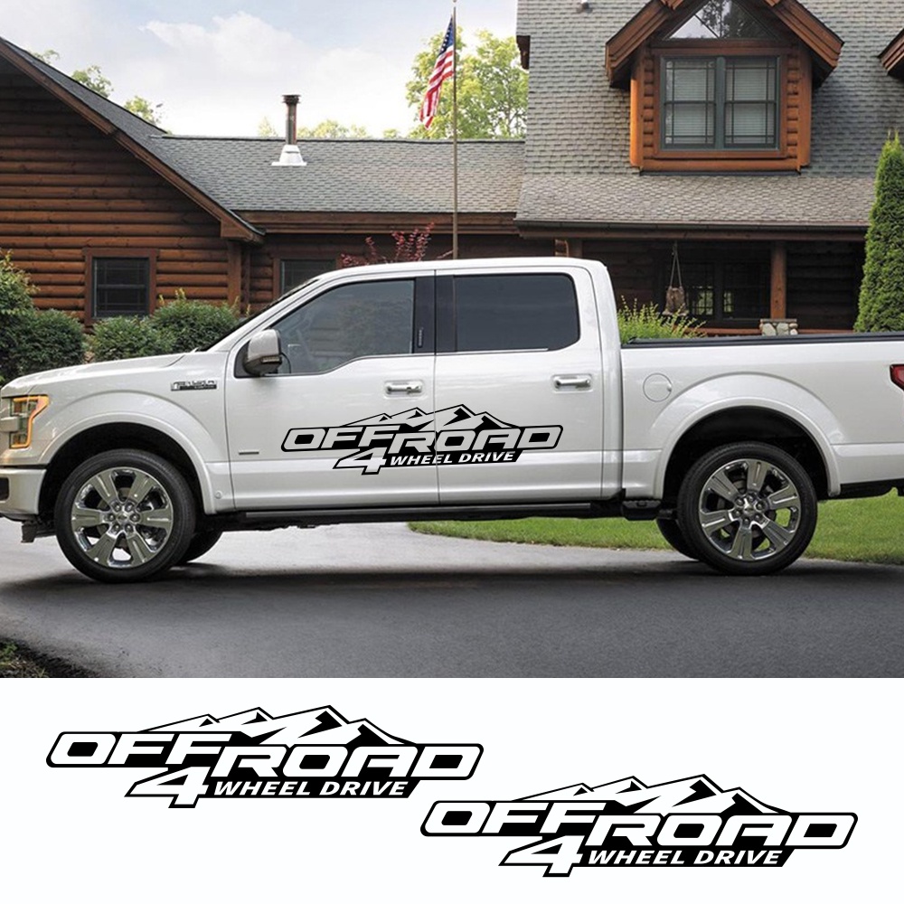 2Pcs DIY Car Stickers for Ford Ranger Raptor Isuzu Dma Nissan NAVARA ...