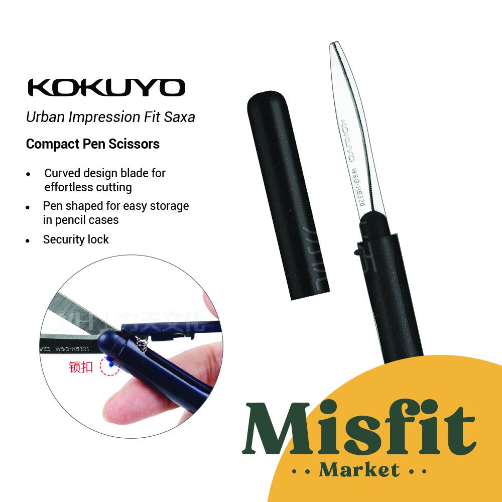 Kokuyo Urban Impression Fit Saxa Compact Pen Scissors Mini Folding ...