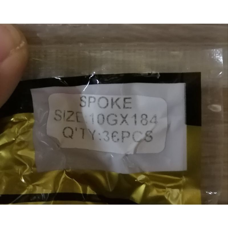 10 X 184 SPOKES AND NIPPLES YSK BRAND | Shopee Philippines