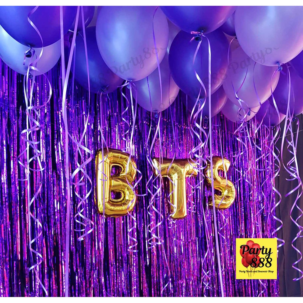 BTS theme party BTS balloon decoration BTS birthday party set | Shopee ...