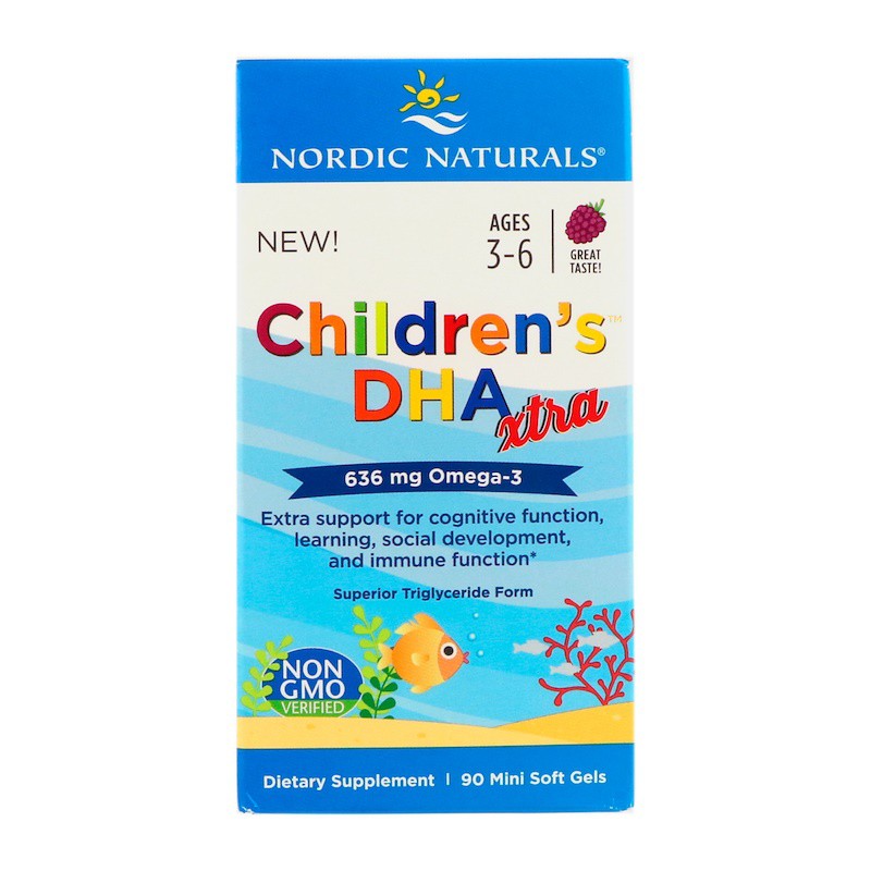 Nordic Naturals, Children's DHA Xtra, 636 mg, 90 Gels, 3-6yo | Shopee Philippines