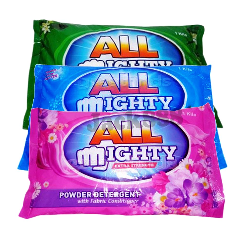 All Mighty Clean Laundry Powder Detergent - 1 Kilo | Shopee Philippines