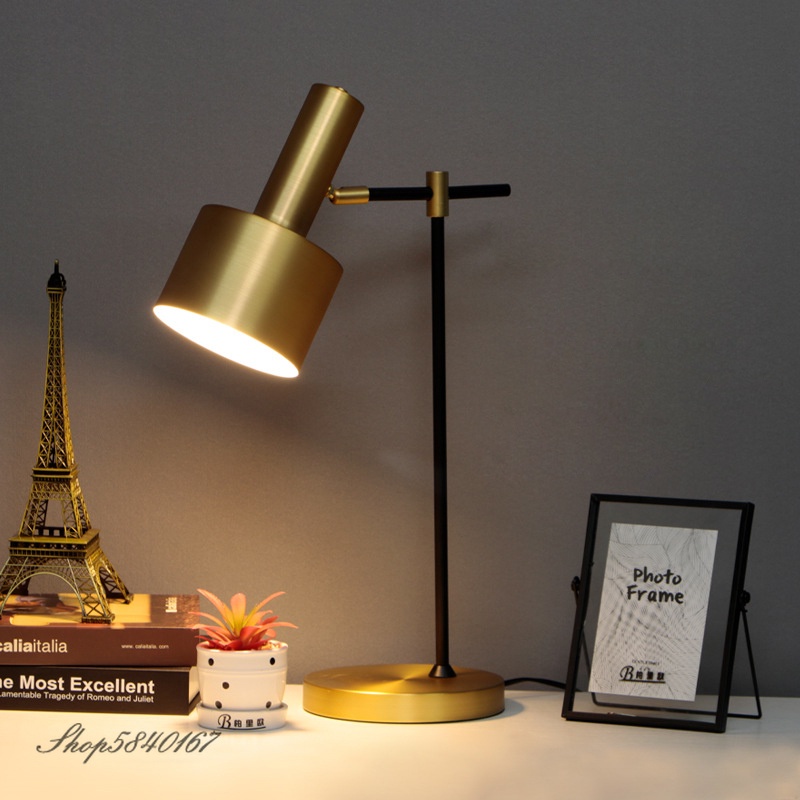AIHO Bedroom Bedside Table Lamp Reading Decorative Desk Lamp Style ...