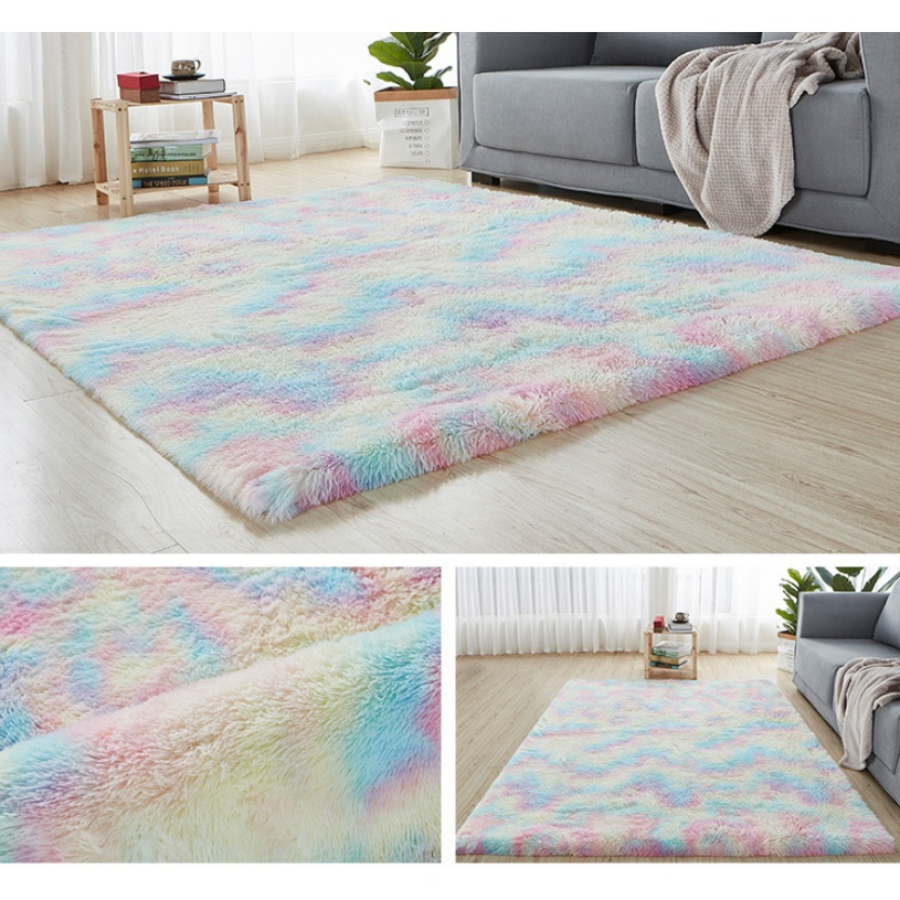 Home Modern Minimalist Bedroom Living Room Carpet Gradient Color ...