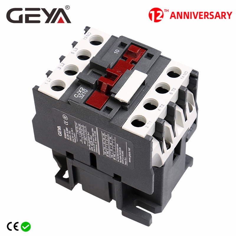 ☆GEYA CJX2 2510 3210 Magnetic 3Phase Contactor 1NO 25A 32A 220V or 380VAC LC1D Contactor Din ...