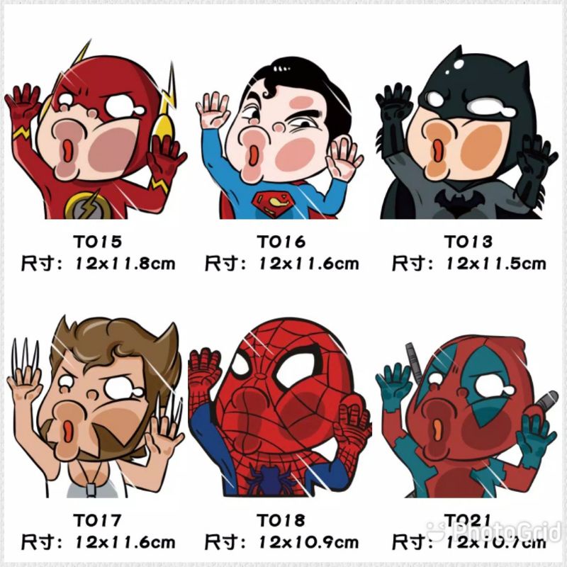 Superhero Car Sticker Decal | Shopee Philippines