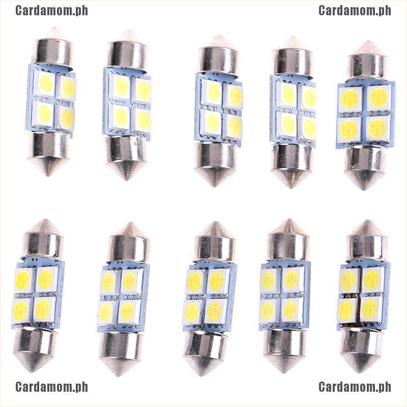 {carda} 10Pcs 5050 31mm 4smd led white light car interior dome festoon ... {carda} 10Pcs 5050 31mm 4smd led white light car interior dome festoon ...