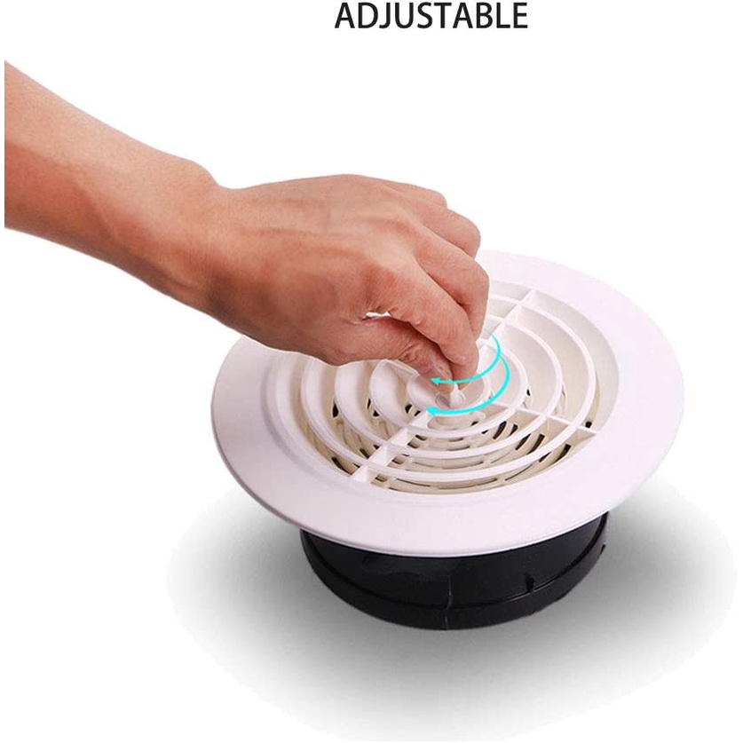Air Vent Extract Valve Grille Round Air Vent Louver Grille Vent Cover ...
