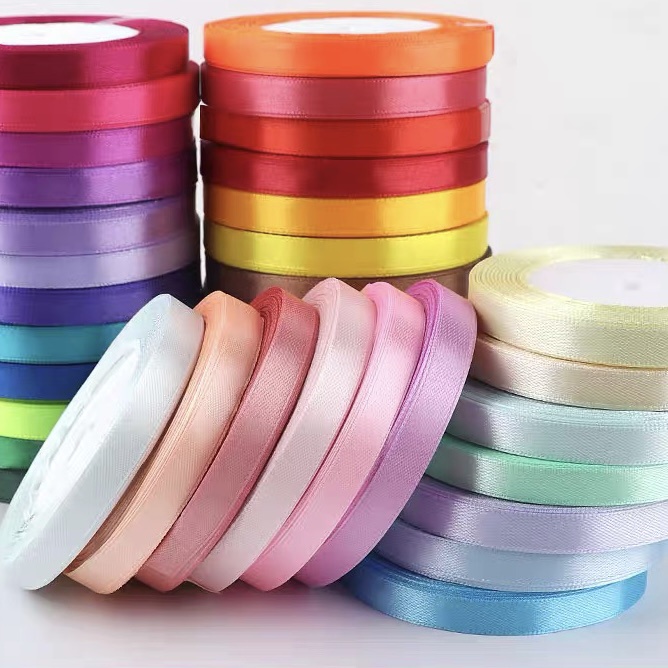 TBM 25 Yards 6mm Decorative Satin Ribbon (1/4 Inch) | Shopee Philippines