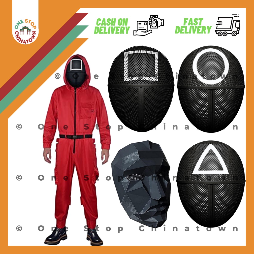 [Safe Packaging + Box] Squid Game Costume Craze Circle Triangle Square ...