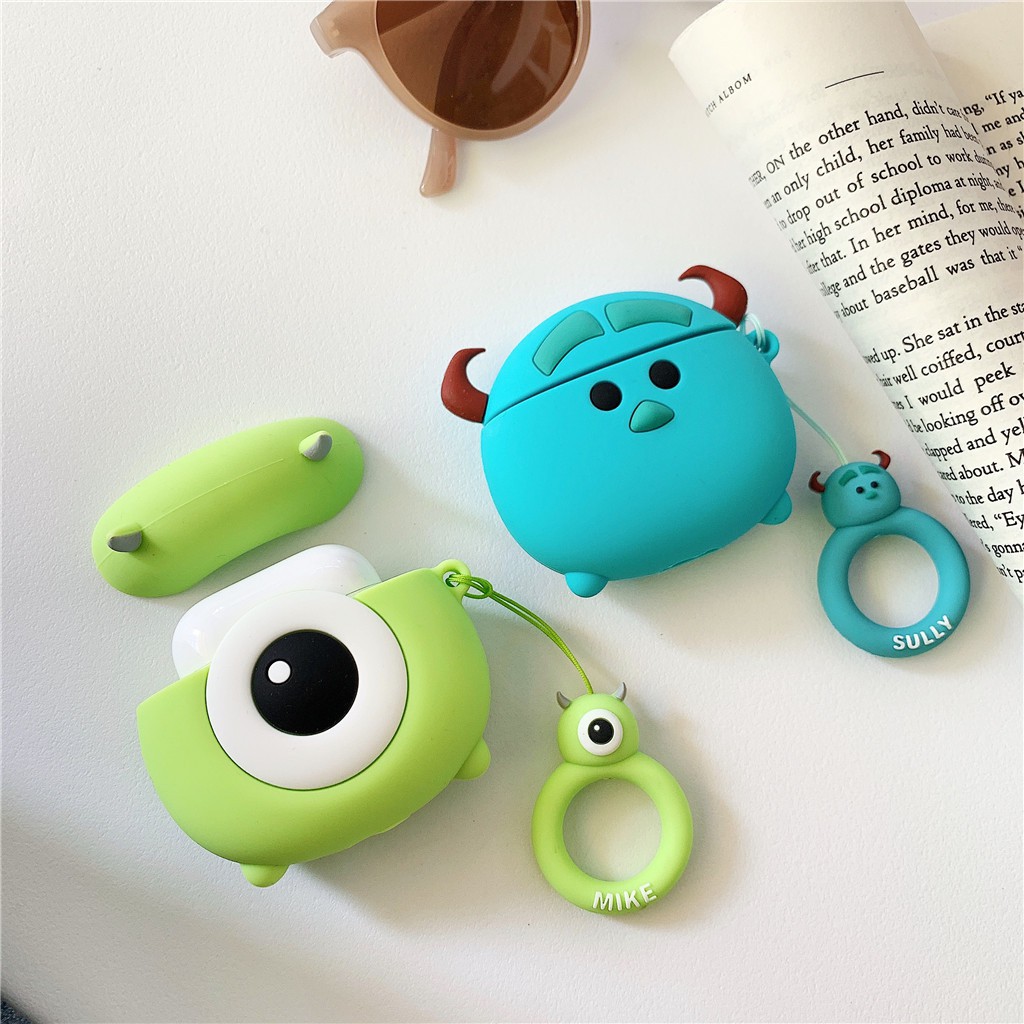 For Airpods gen 3 1 2 pro case Cartoon Monsters University Inc. Mr. Q ...