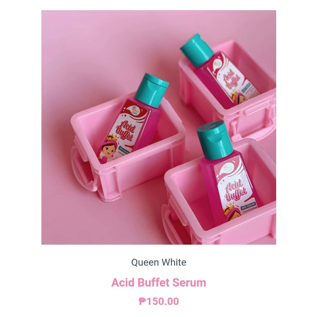QUEEN WHITE ACID BUFFET SERUM | Shopee Philippines