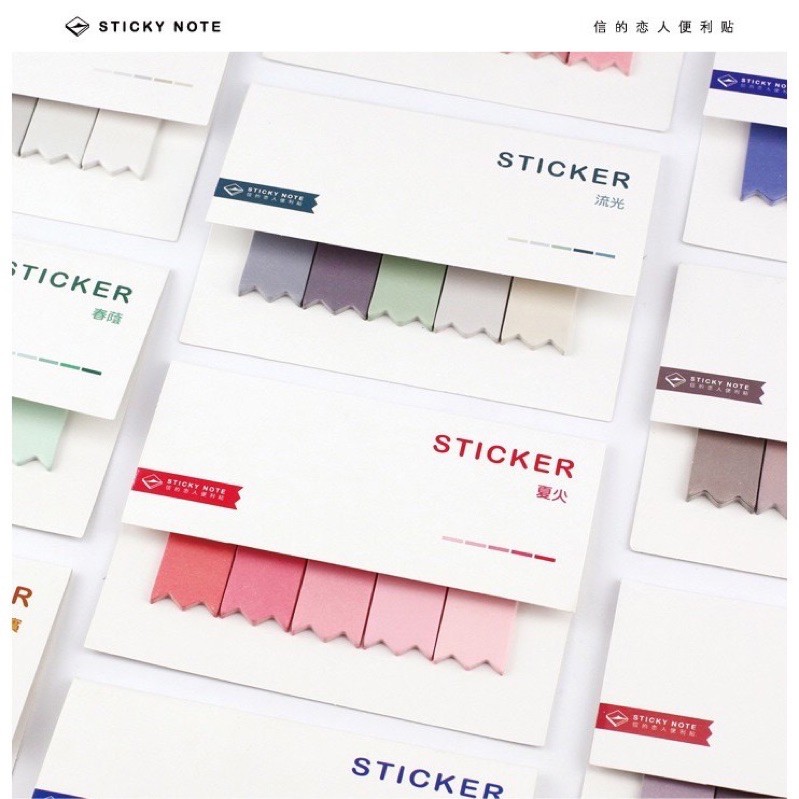 LSY Gradient Pantone Color sticky notes bookmarker | Shopee Philippines