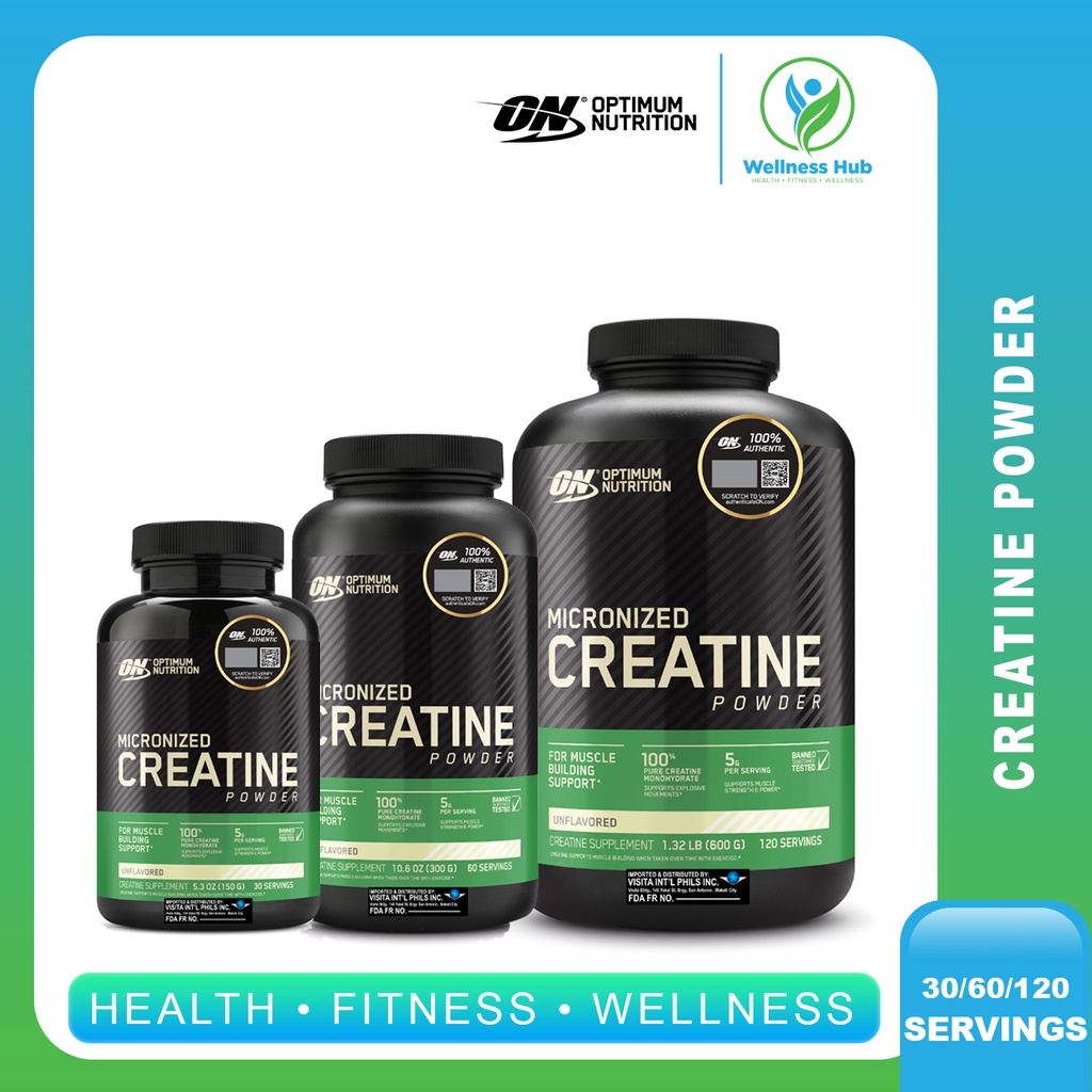 OPTIMUM NUTRITION MICRONIZED CREATINE MONOHYDRATE POWDER | Shopee ...