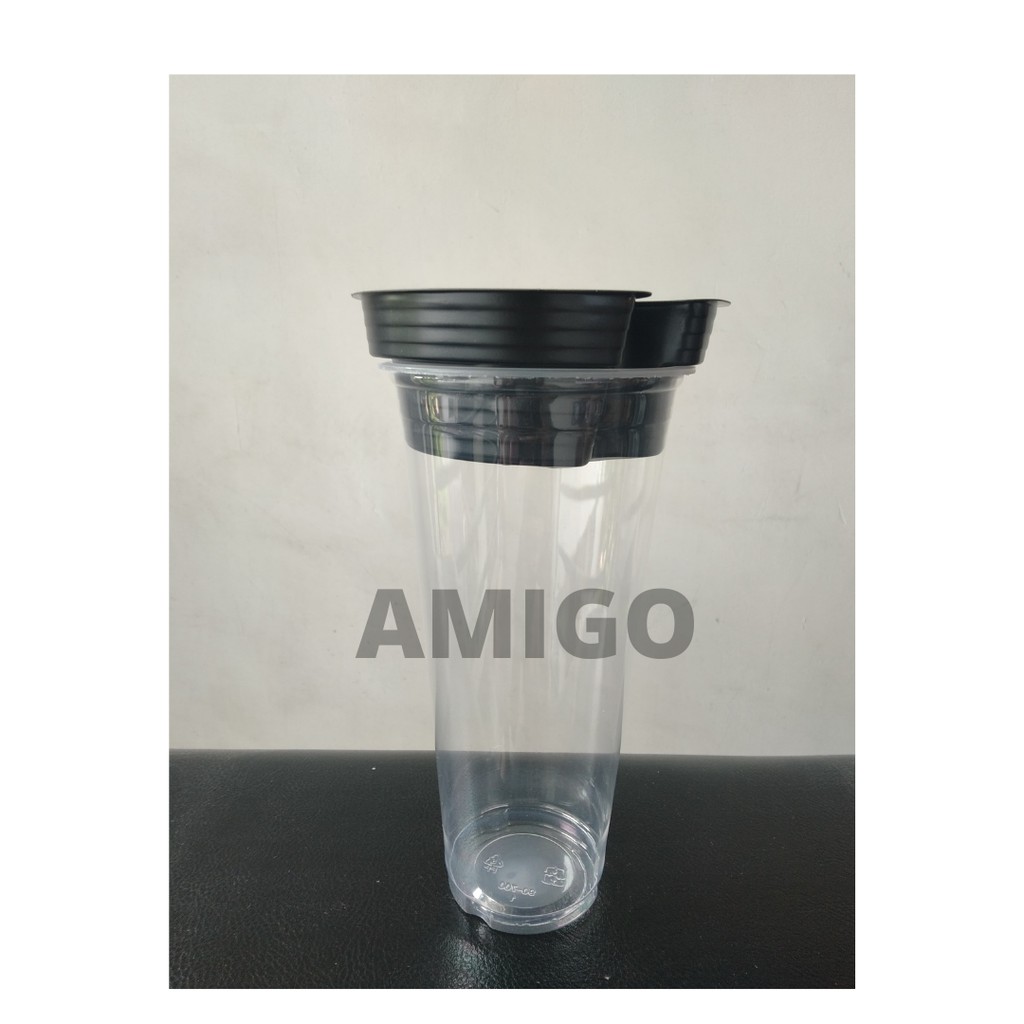 50 PCS CUPS SET WITH SNACK LIDS AND STRAW INDIVIDUALLY WRAPPED | Shopee ...