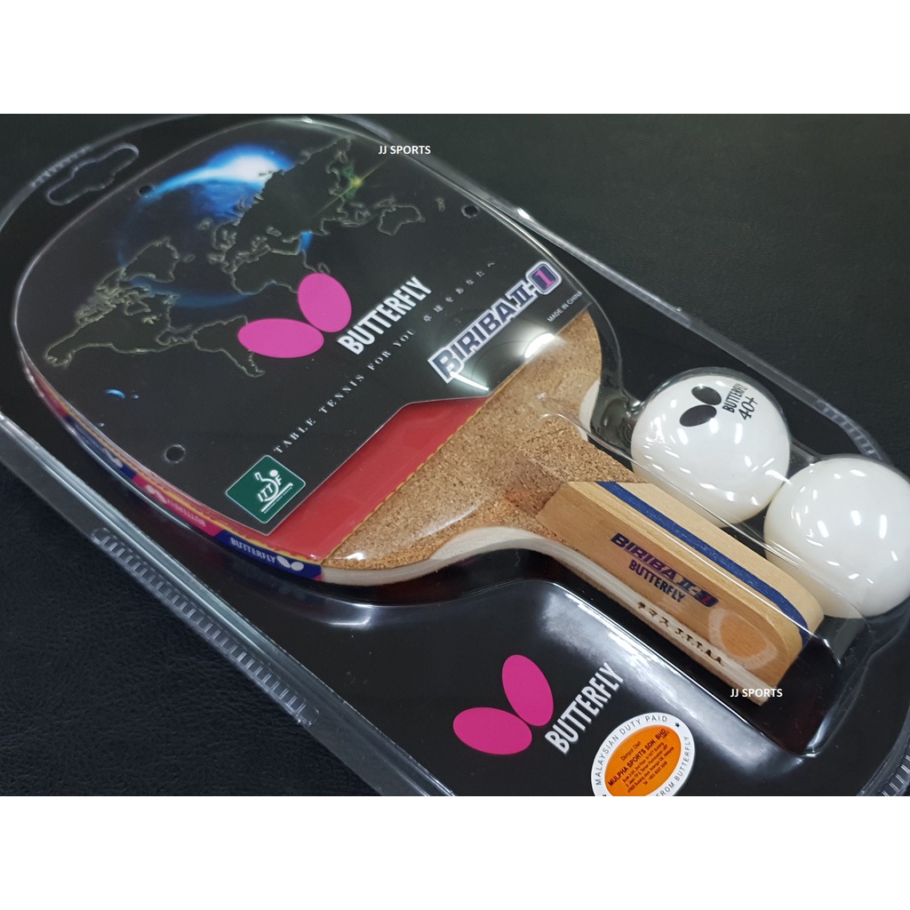 Butterfly Biriba II-1 Penhold Pre-assembled Table Tennis Racket with ...
