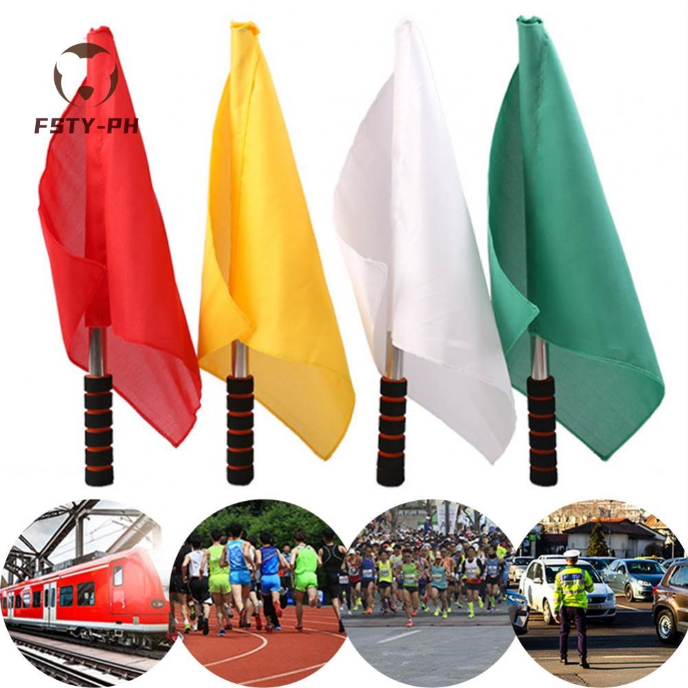 Starting Flag Hand Flag Red/green/yellow/white Stainless Steel Rod 1 X ...