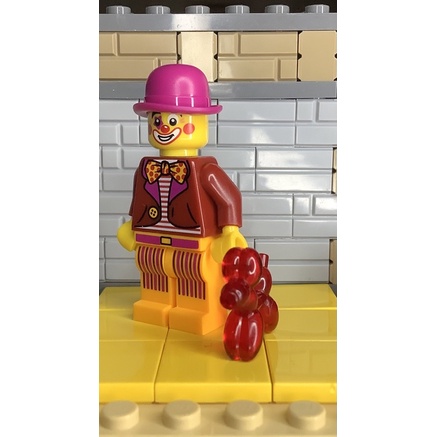 LEGO Minifigure - Build-A-Minifigure, Clown Guy with Pink Hat | Shopee ...