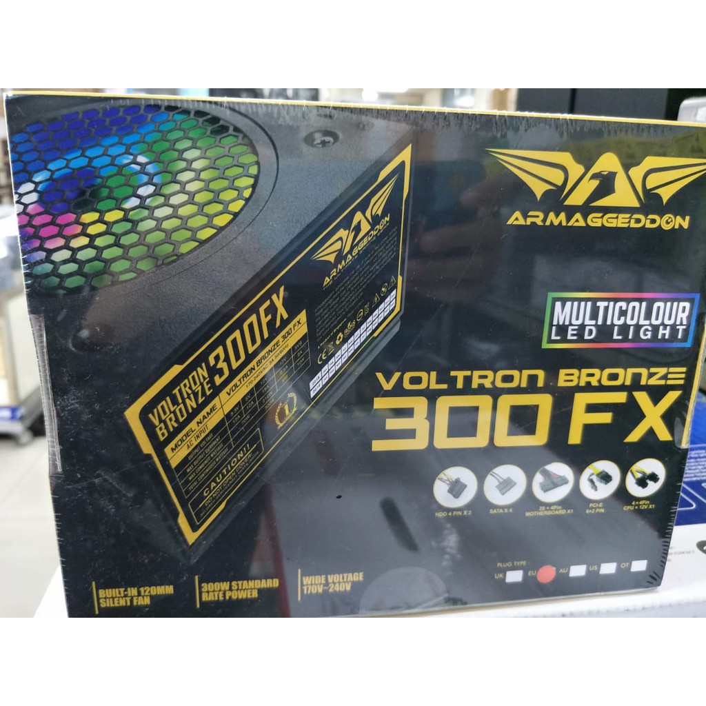 Power Supply ARMAGGEDDON 300W (VOLTRON BRONZE 300FX) | Shopee Philippines