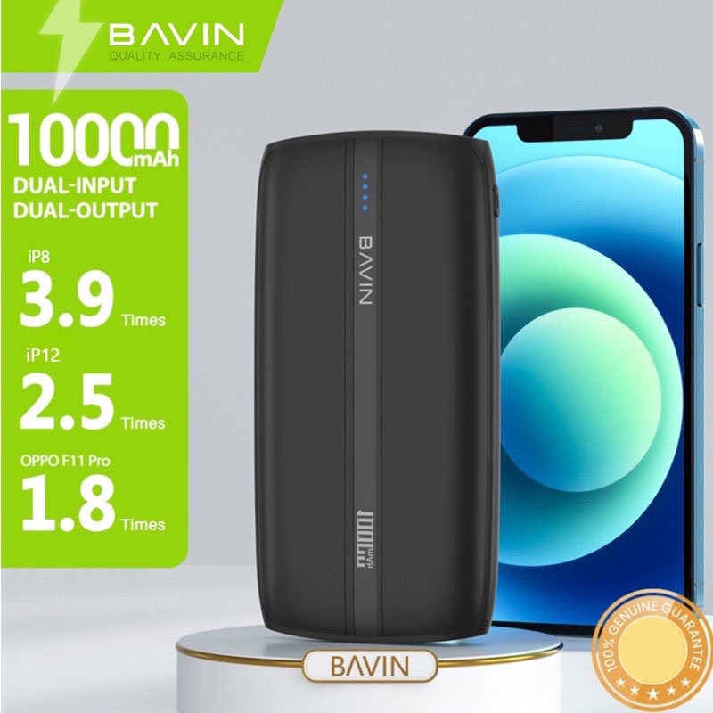 [GK] BAVIN PC087 10000mAh Slim Powerbank w/ Dual 2A Universal USB Output & Dual 2A Input ...
