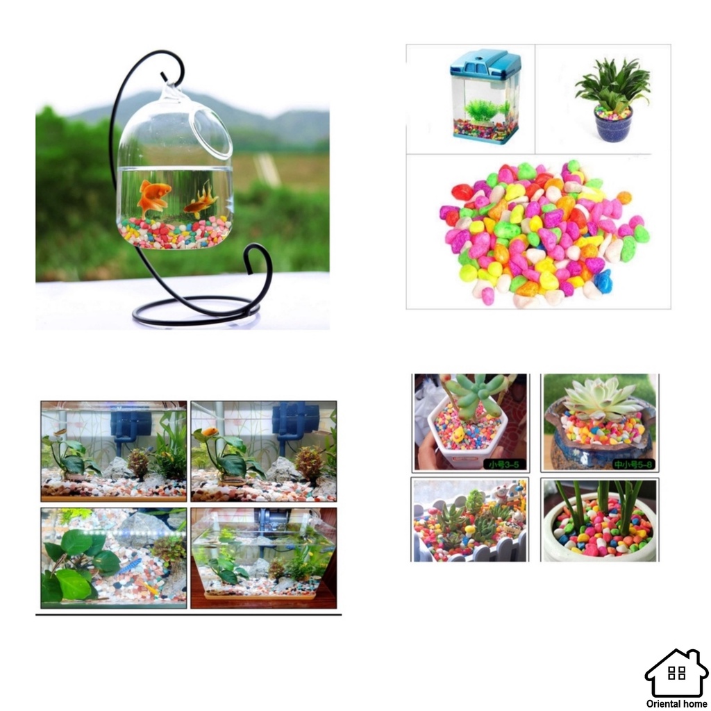 Rainbow Mini Pebbles Stone ,Small Gravel Outdoor /Indoor Decoration ...