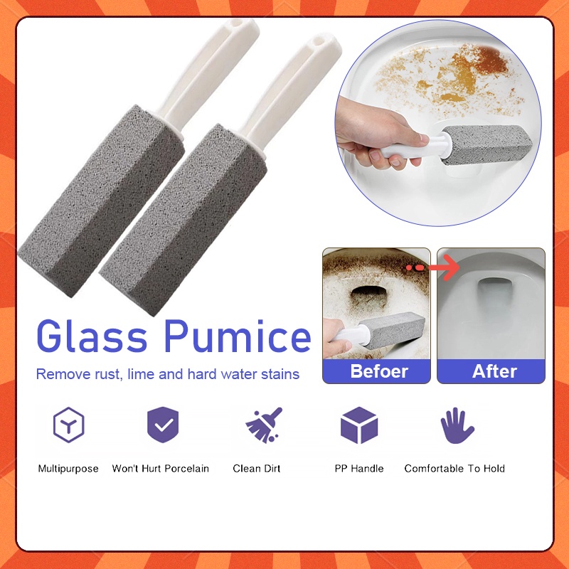 1Pcs Water Toilet Bowl Natural Pumice Stone Cleaner Brush Wand ...