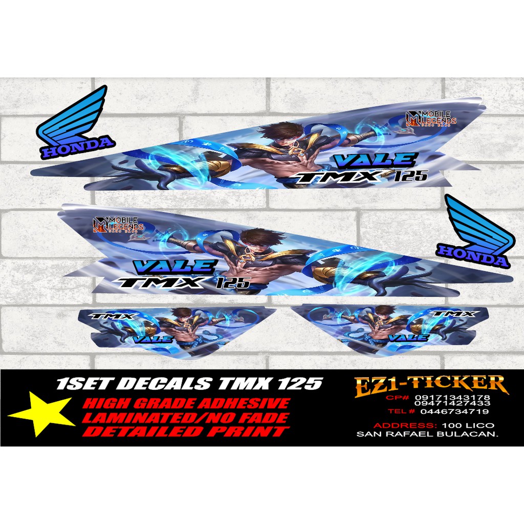 VALE HONDA TMX 125 DECALS | Shopee Philippines