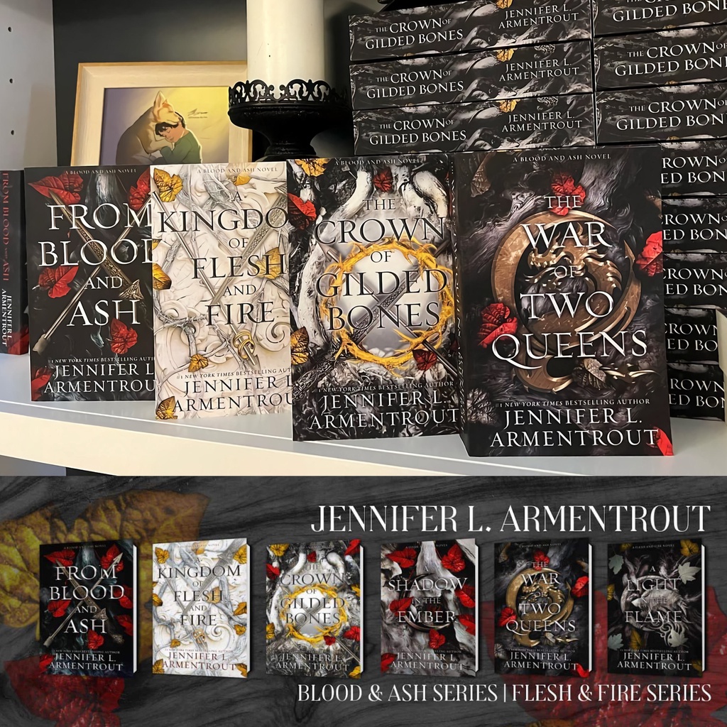Hc From Blood and Ash & Flesh of Fire Books Series By Jennifer L Armentrout (Kingdom of Flesh ...