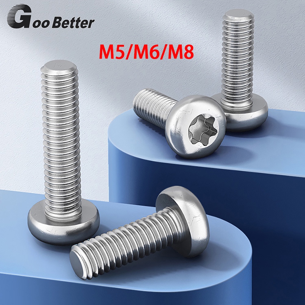M5 M6 M8 Torx Button Head Screws Pan Head Six Lobe -A2 Stainless Steel | Shopee Philippines