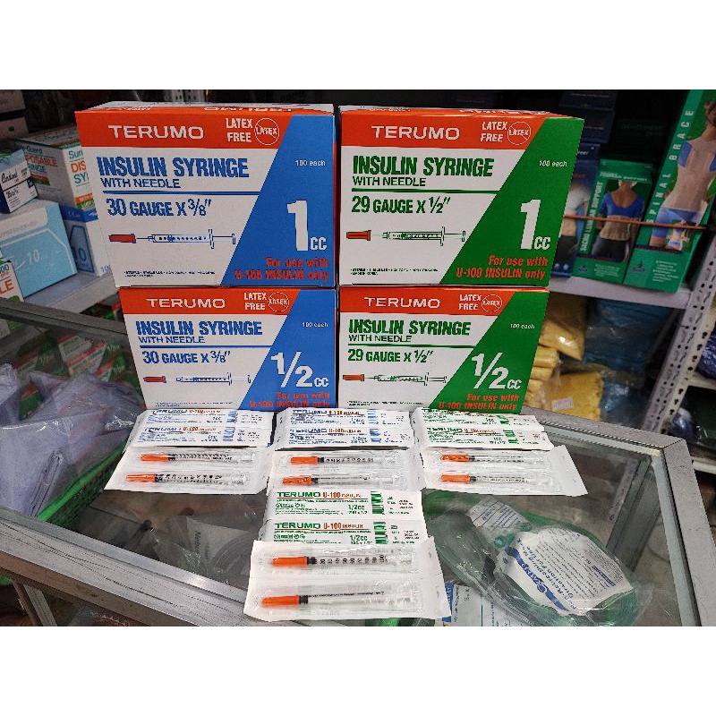 INSULIN SYRINGE TERUMO - G30-1/2cc, G30-1cc, G29-1/2cc & G29-1cc (Sold per Piece) | Shopee ...