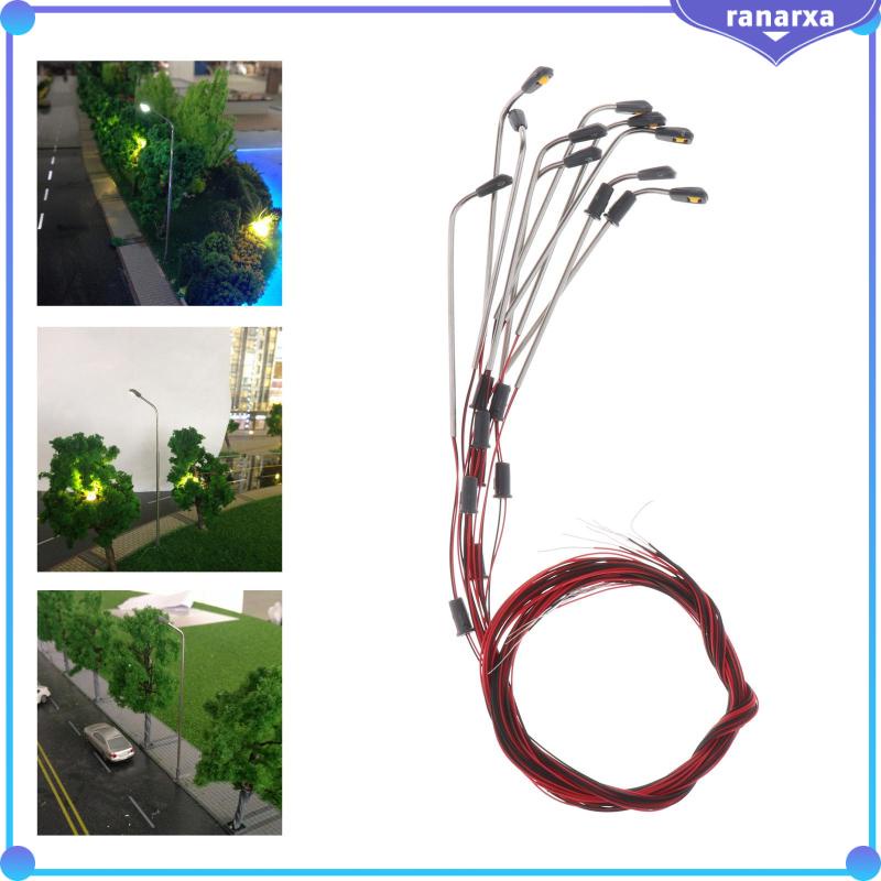 10x Model Railroad LED Landscape 3V Lamp Post Diorama 1:300 | Shopee ...
