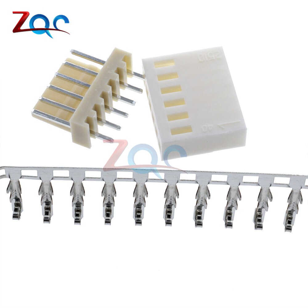 10PCS KF2510-6P 2.54mm Pin Header & Terminal & Housing Connector Kits ...
