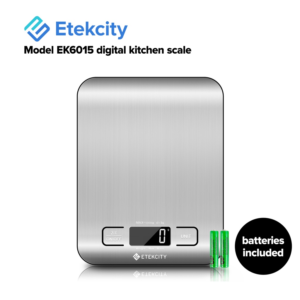 Etekcity Digital Kitchen Scale - Ek6015 (Silver) | Shopee Philippines