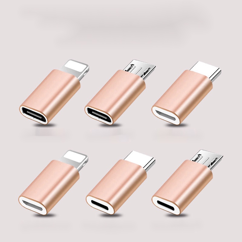 Android to Typec to Android OTG Adapter Lightning Zinc Alloy Adaptor ...