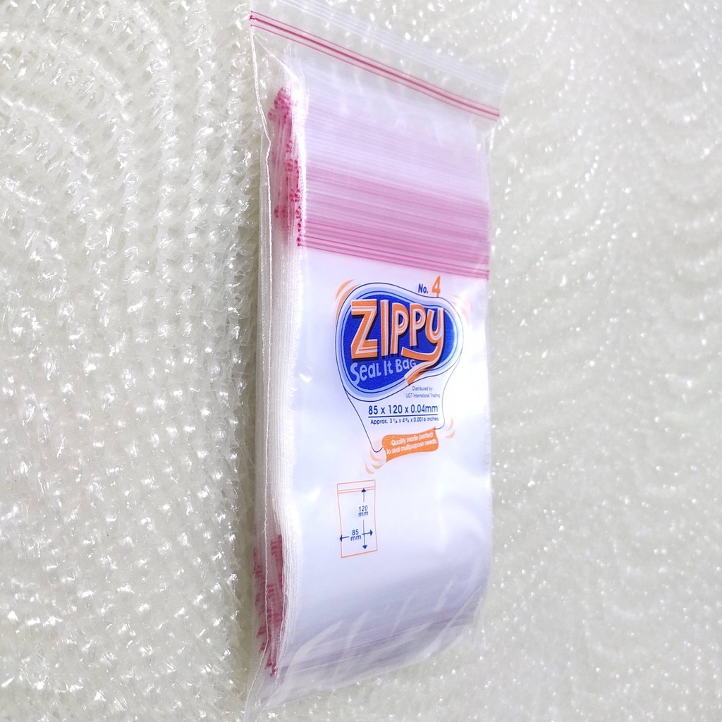 100PCS Zippy Bags / Ziplock Resealable Plastic Bag / Ziplock Pouch ...