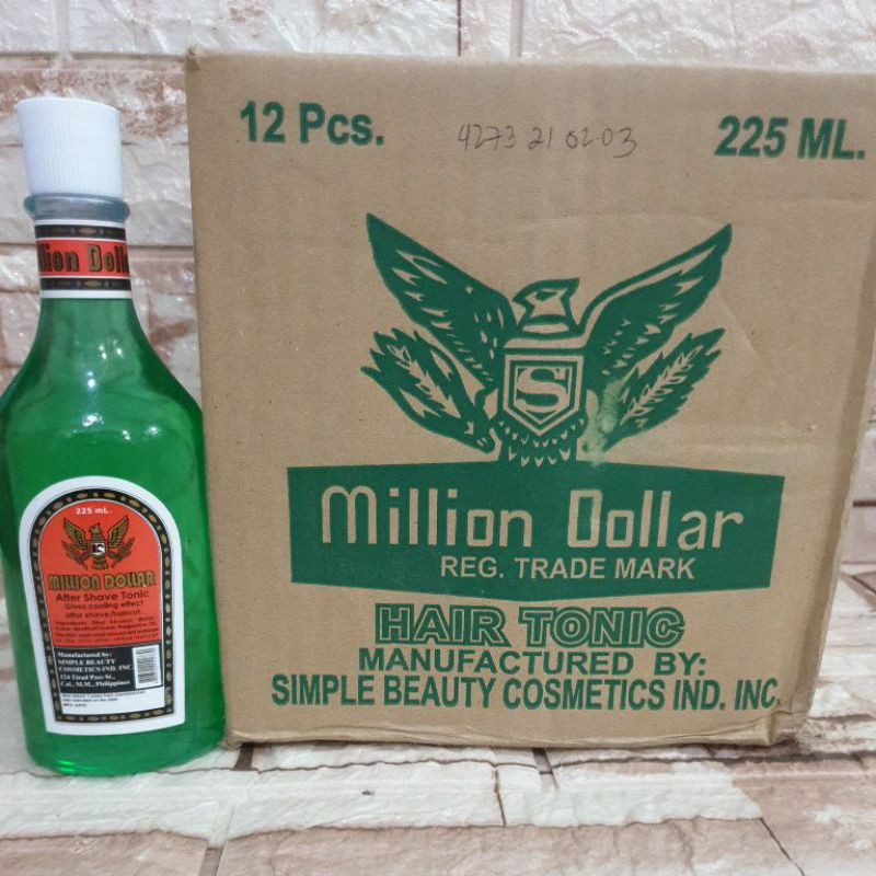 Million Dollar After Shave Tonic / Hair Tonic 12 Pieces × 225ml ...