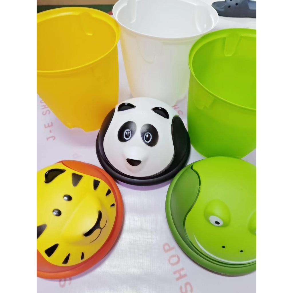 Home cartoon trash can with rolling cover | Shopee Philippines