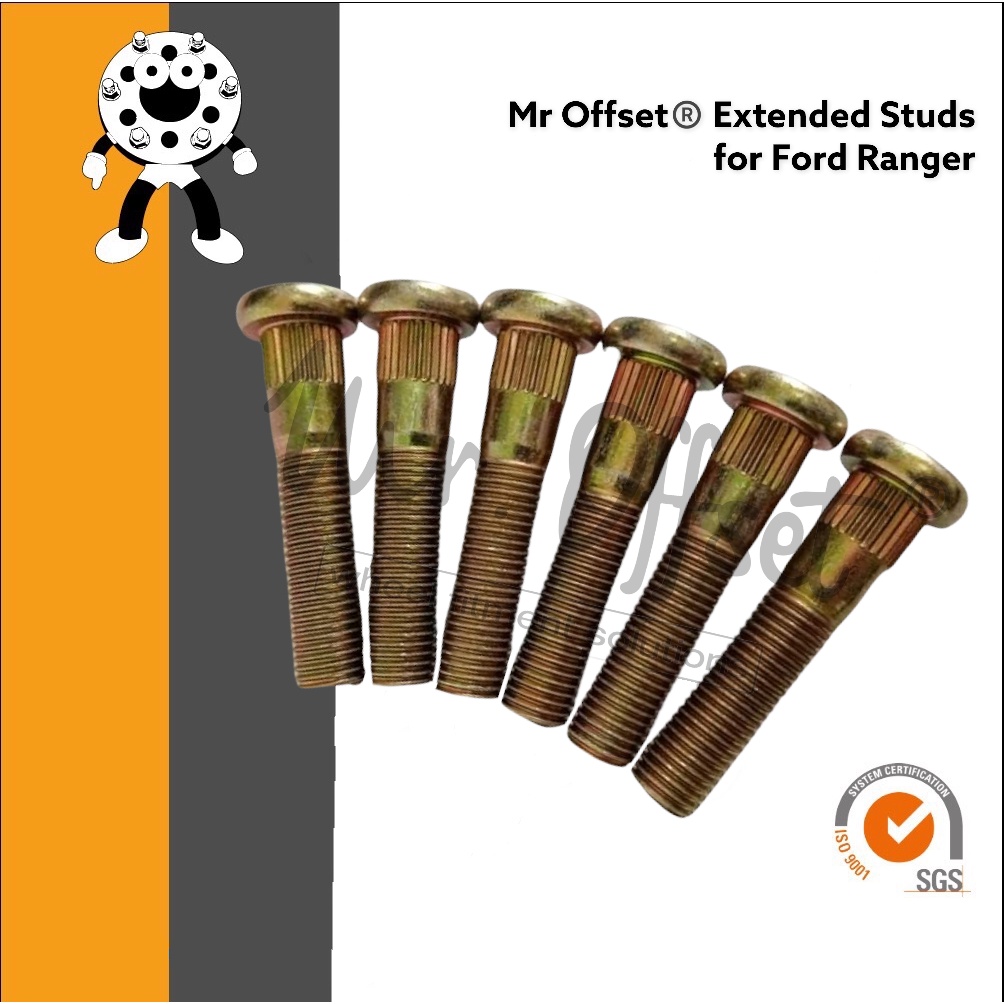 Mr Offset® Hi-tensile Extended Wheel Studs for Ford Ranger (1pack=6pcs ...